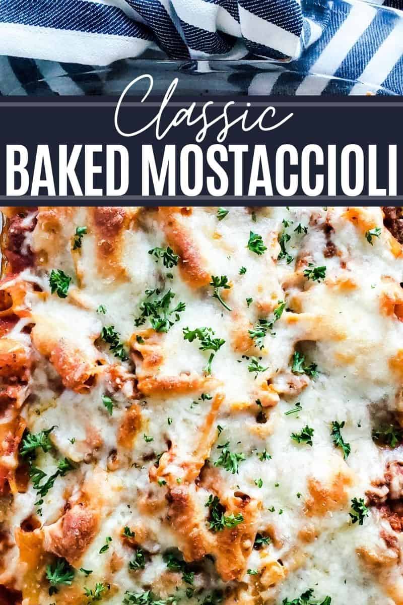 Grandma's Classic Baked Mostaccioli Recipe - Erhardts Eat
