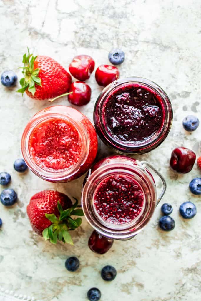 Easy Jam Recipe with Chia Seeds and Honey - Erhardts Eat
