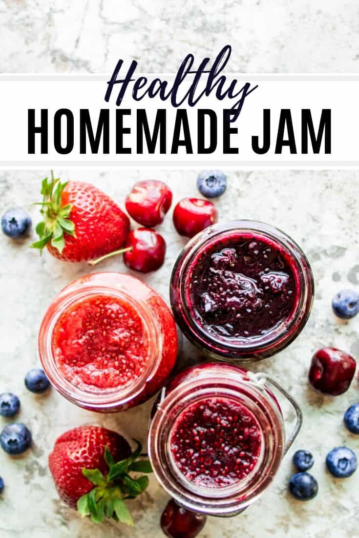 Easy Jam Recipe with Chia Seeds and Honey - Erhardts Eat
