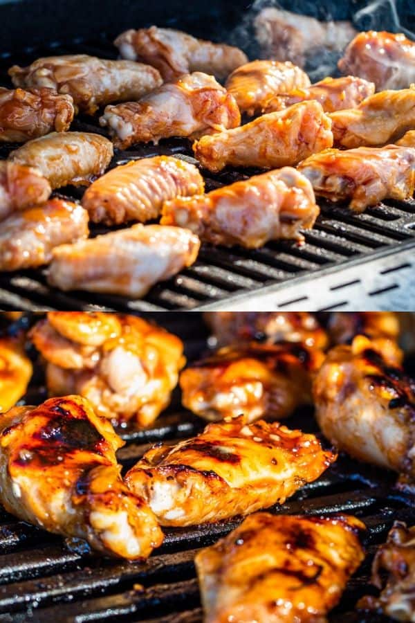 BBQ Peach Grilled Chicken Wings Recipe | Erhardts Eat