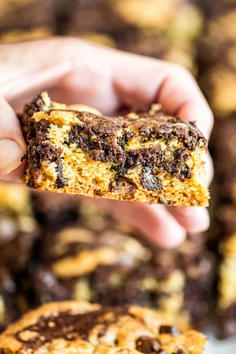 Brookies Recipe (Chocolate Chip Cookie and Brownie Bars) - Erhardts Eat