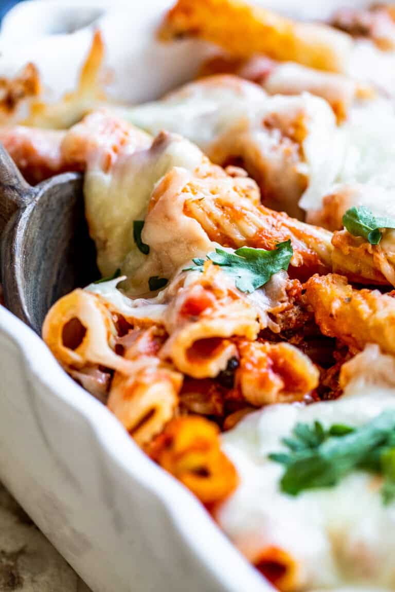 Grandma's Classic Baked Mostaccioli Recipe - Erhardts Eat