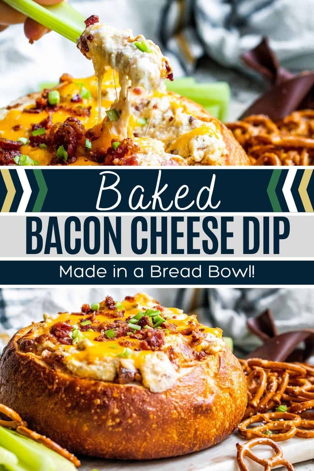 Baked Bacon Cheese Dip in a Bread Bowl - Erhardts Eat Baked Bacon Cheese Dip in a Bread Bowl - Erhardts Eat