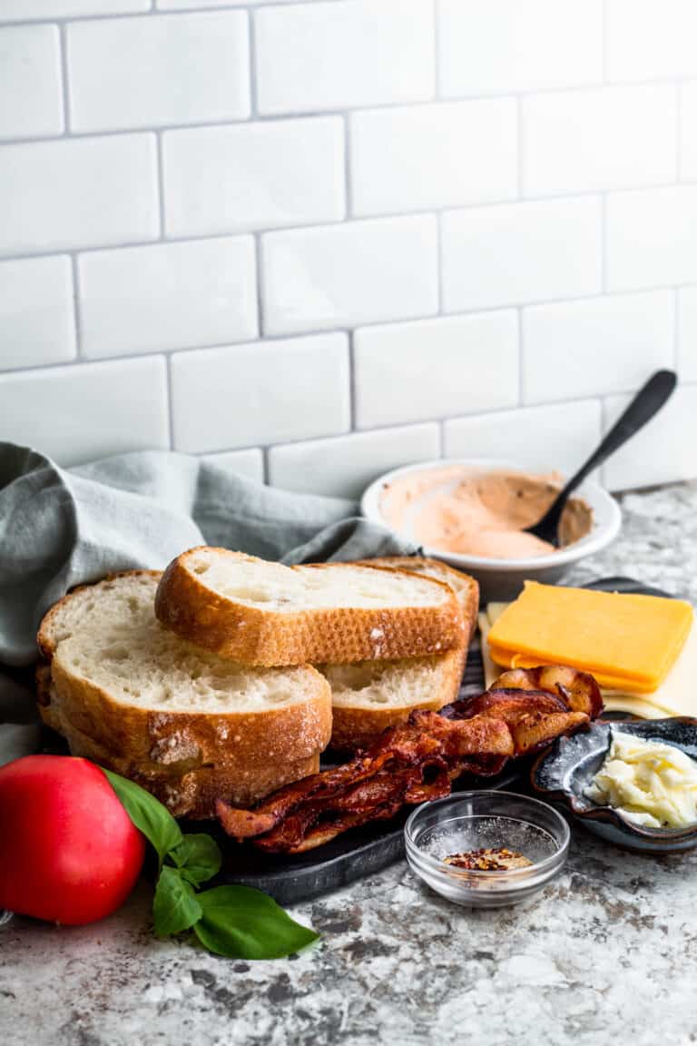 Tomato Bacon Grilled Cheese Sandwich Recipe - Erhardts Eat