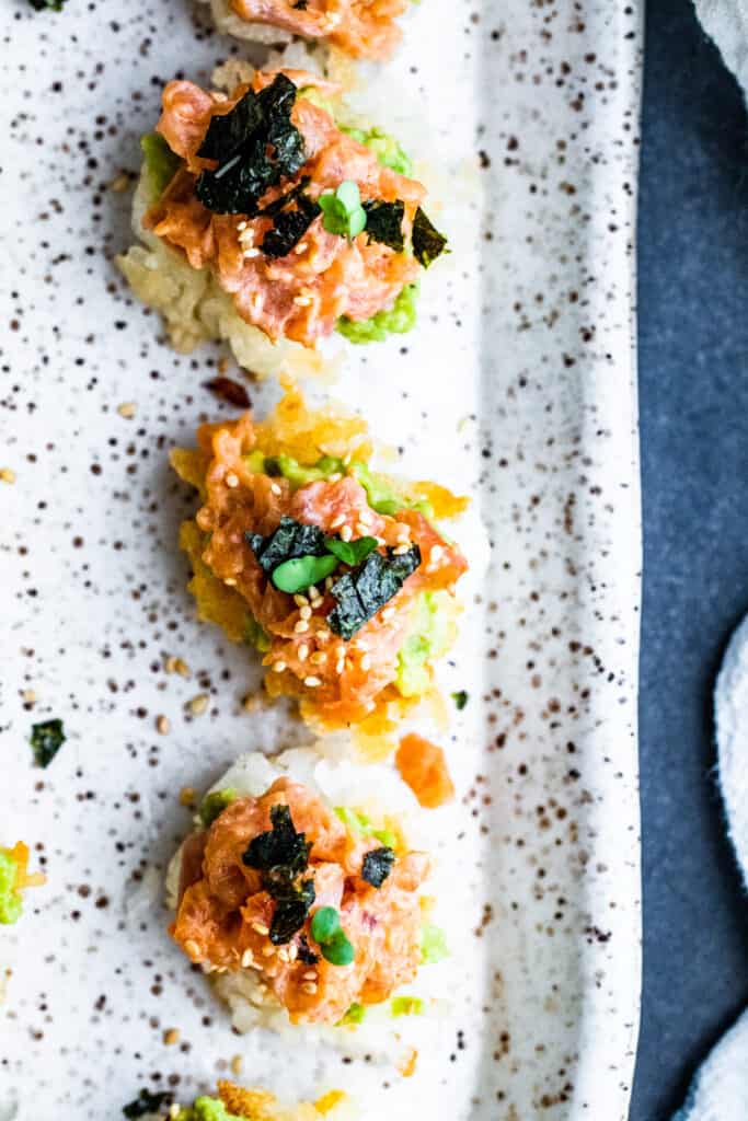 Spicy Tuna Crispy Rice Sushi - Erhardts Eat