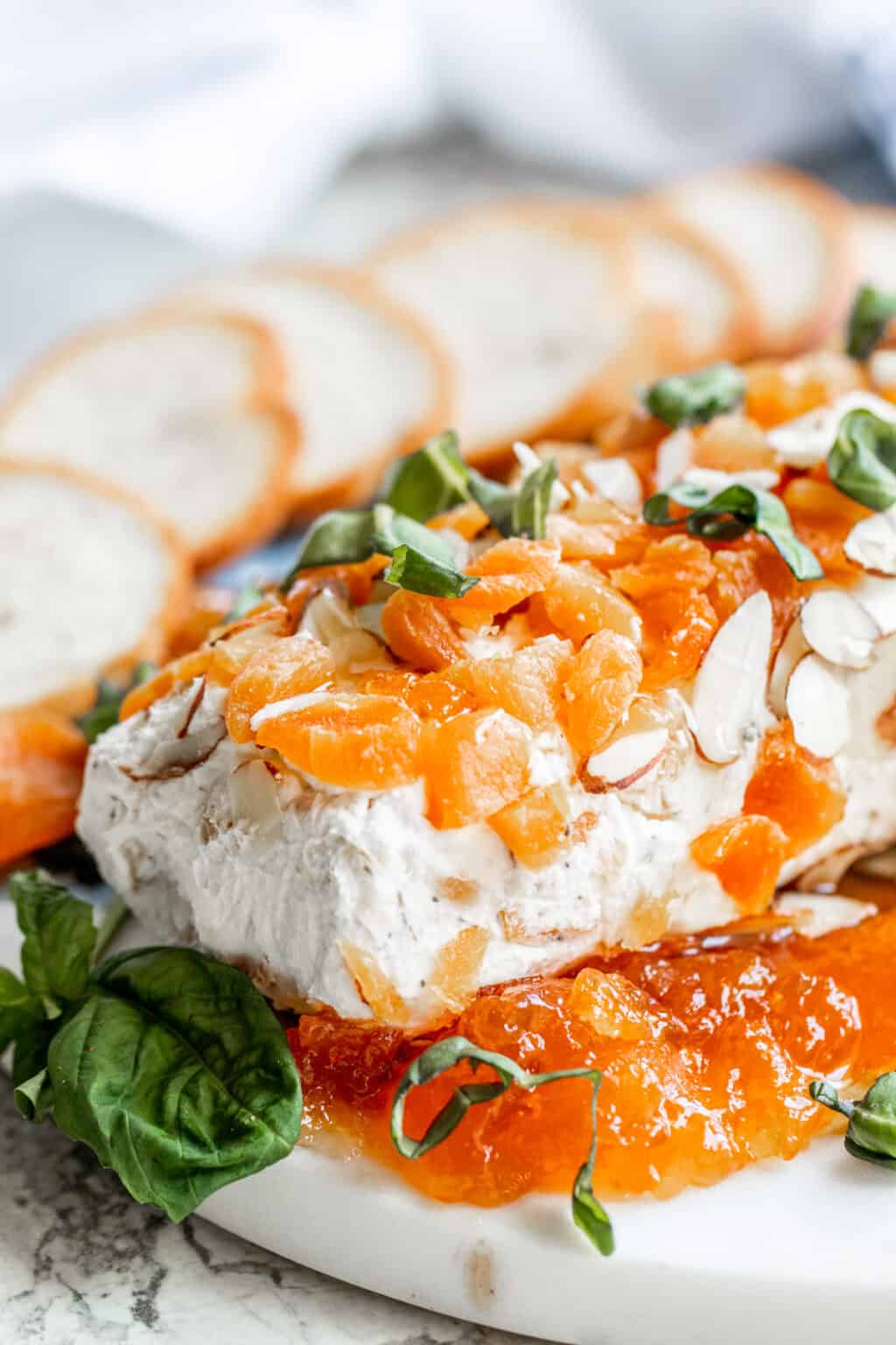 Honey Apricot Goat Cheese Log with Almonds - Erhardts Eat