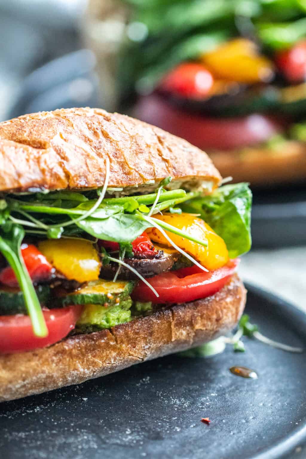 Roasted Vegetable Sandwich Recipe - Erhardts Eat